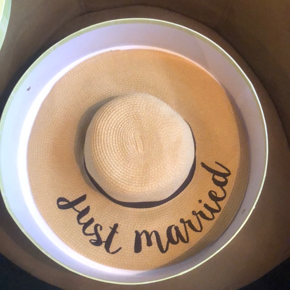Accessories | Just Married Beach Hat | Poshmark